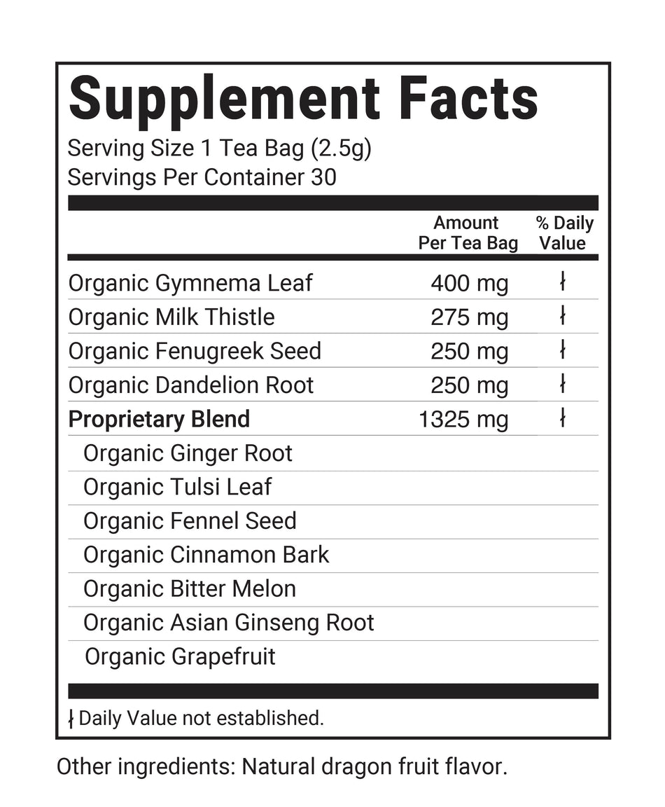Glucose Functional Tea: Support Blood Sugar Balance - Herbaly