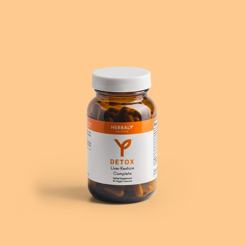 Liver Restore Detox Supplements with Milk Thistle - Herbaly